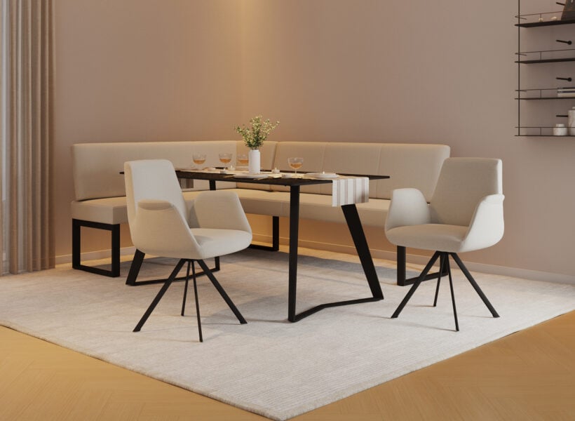 Essgruppen und Esstisch mit Bank online konfigurieren